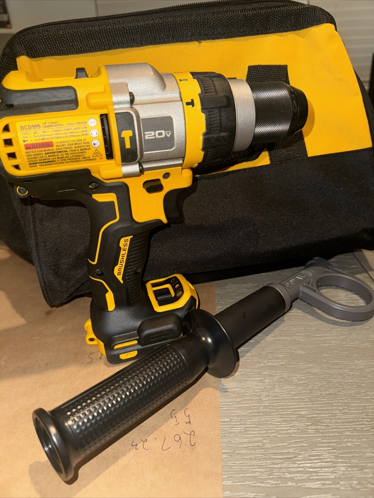 Dewalt DCD999 20V 1/2" Flexvolt Advantage Brushless Hammer Drill Only ...