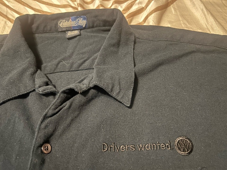 Volkswagen VW Drivers Wanted Button-down Black Shirt Large | eBay