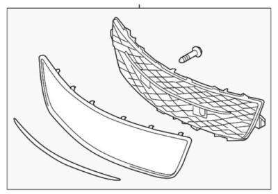 Genuine Mazda Bumper Front Grille TE69-50-1T0A | eBay