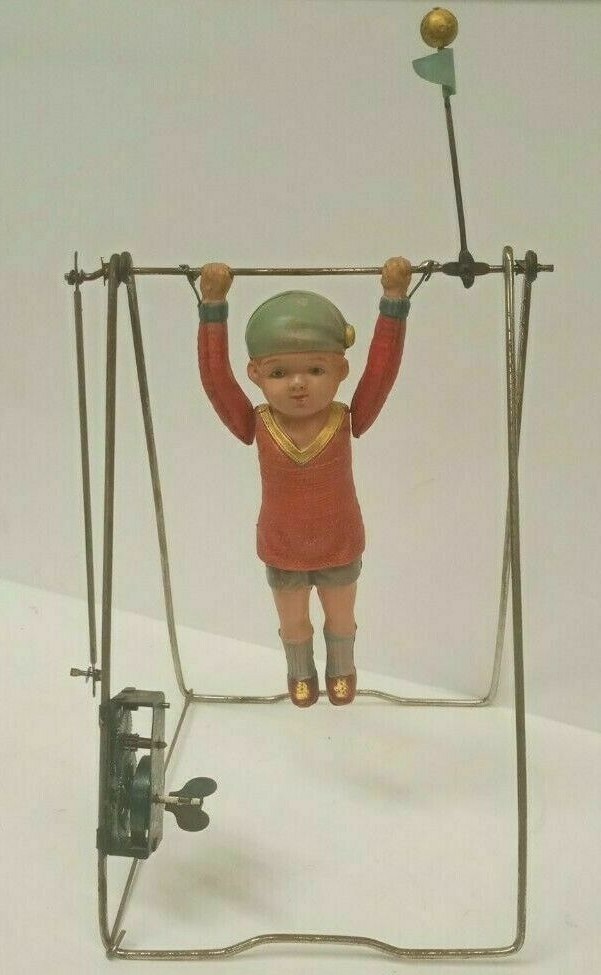 Vintage Pre-War Japan KIKAITAISO Clockwork Wind-up Celluloid Acrobat ...