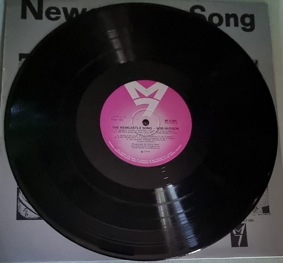 Bob Hudson "Newcastle Song" Live In Concert Vinyl LP 1974 Australian M7 ...