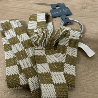📀 Universal Thread Women's D Ring Checkered Belt - SMALL | eBay