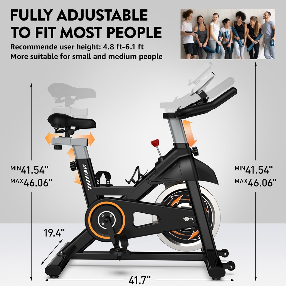 Indoor Cardio Workout Bike Stationary Bike Cycling Fitness Home ...