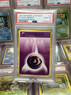 1999 Pokemon Japanese Psychic Energy #24 - Bulbasaur Deck PSA 10 GEM ...
