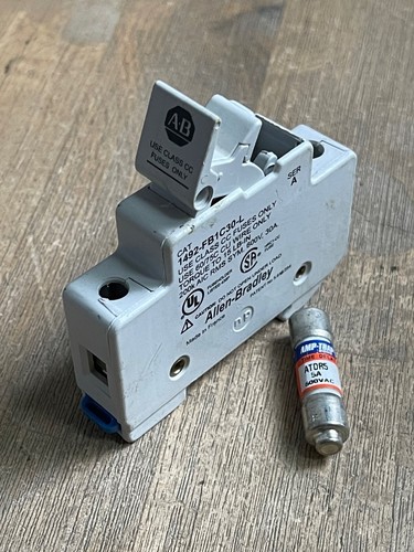 ALLEN BRADLEY 1492-FB1C30-L SER A FUSE HOLDER 1 POLE WITH AMP-TRAP ...