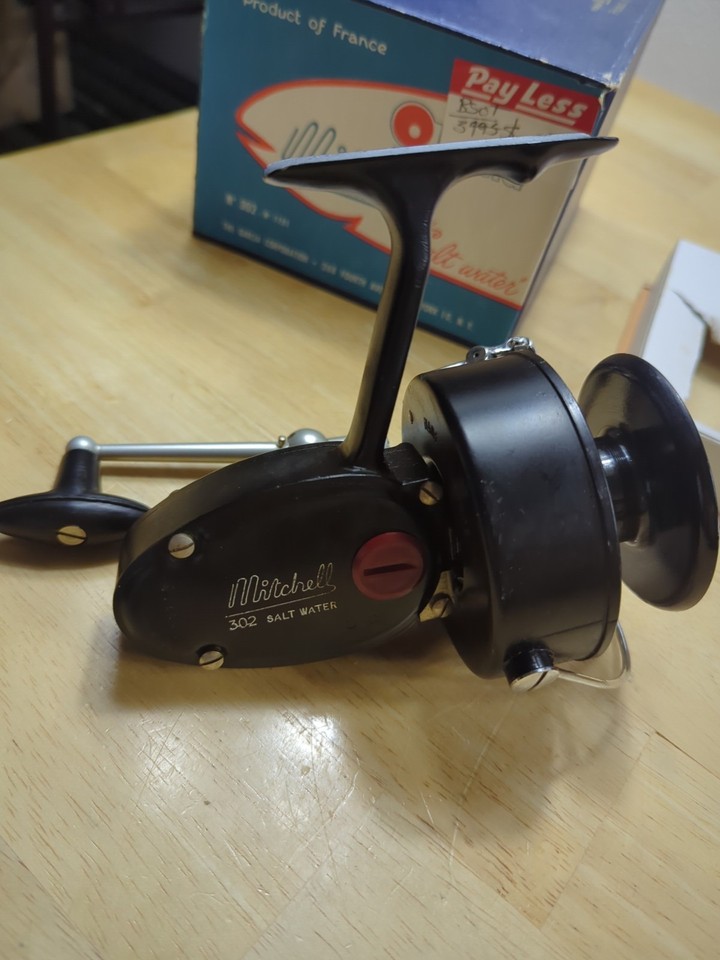 Vintage Garcia Mitchell 302 Salt Water Reel. In The Box | eBay