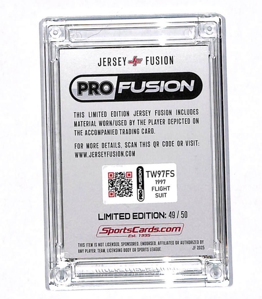 2025 Jersey Fusion Profusion Tiger Woods 49/50 Jumbo 1997 Flight Suit Relic Card | eBay