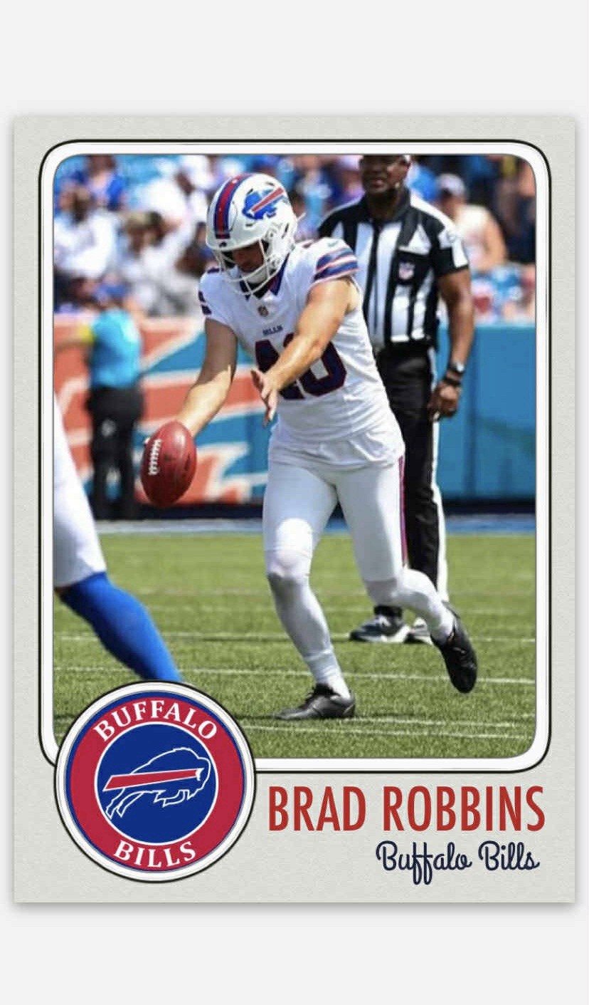 Brad Robbins Novelty Football Card! Buffalo Bills | eBay