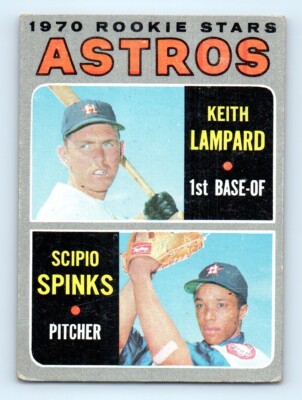 1970 Topps Astros 1970 Rookie Stars - Keith Lampard/Scipio Spinks RC ...