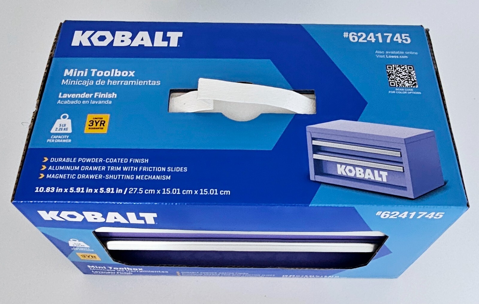 NEW KOBALT TOOLS LAVENDAR PURPLE MINI TOOLBOX FOR CRAFTING 6241745 ...