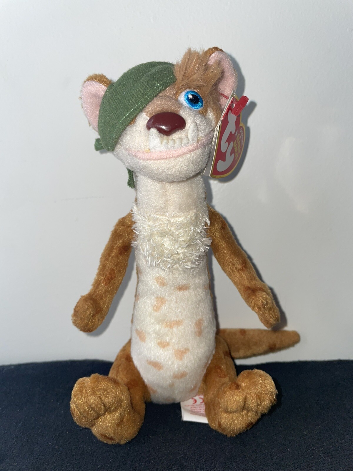 Ty Beanie Baby - BUCK the One Eyed Weasel (Ice Age 3 Movie) In Great ...
