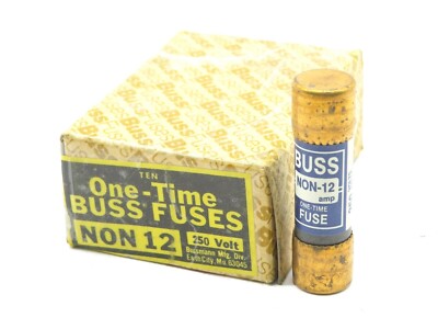 10 NEW BUSSMANN NON-12 ONE-TIME FUSES 250 V NON12 | eBay Australia