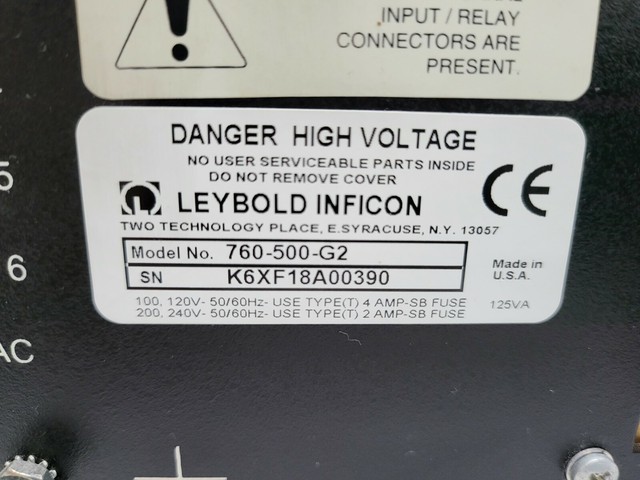 INFICON Ic5 Deposition Controller 760-500-g2 for sale online | eBay