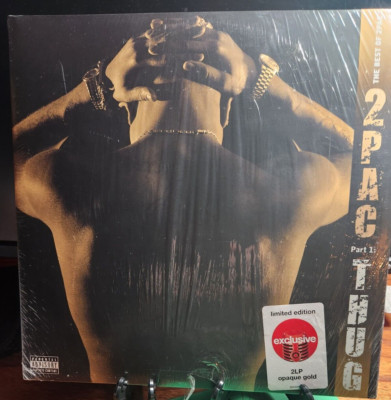 2pac Thug The Best Of 2-Pac Part 1 2x LP Target Opaque Gold Color Vinyl ...