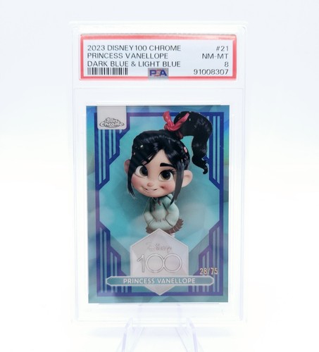 2023 Disney Topps Chrome Princess Vanellope #21 Light Blue Dark Blue 28 ...