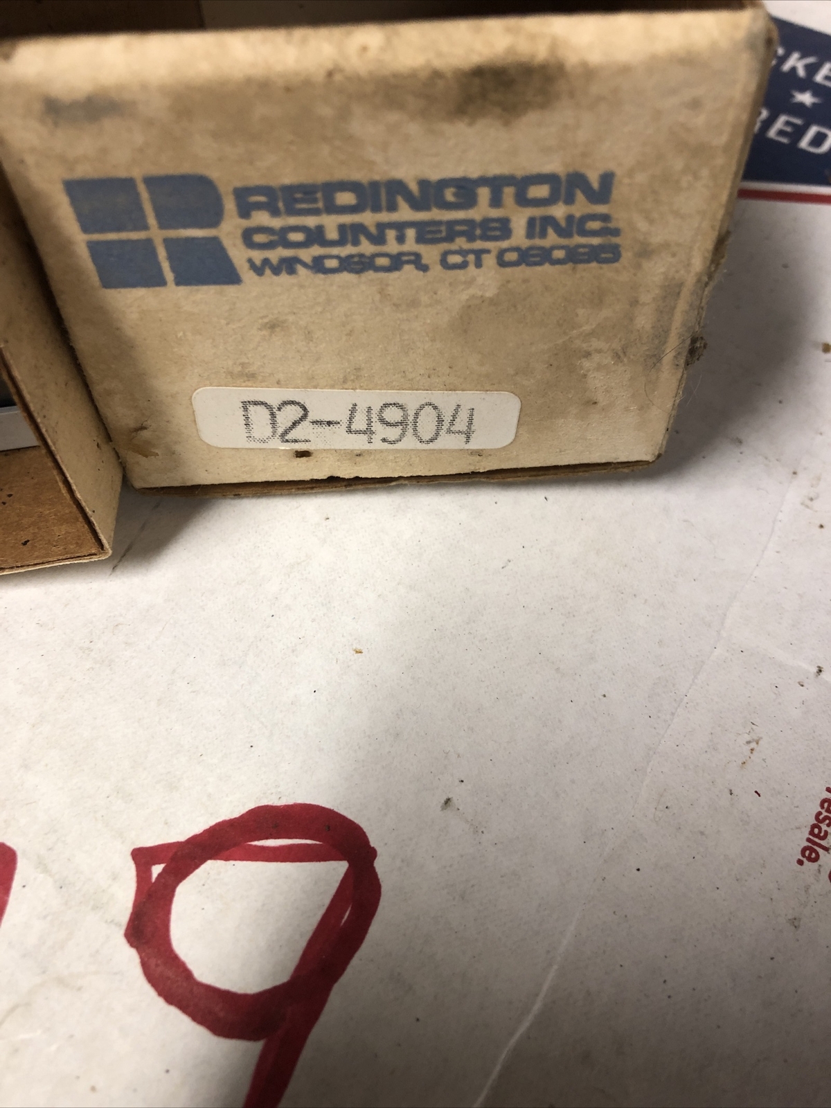 REDINGTON D2-4904 115VAC 3W PUSH BUTTON RESET 4-DIGIT COUNTER - - SHIP ...