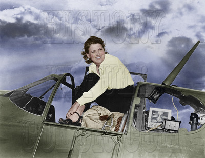 Jacqueline Cochran racing pilot aviation color photo - I10045 | eBay
