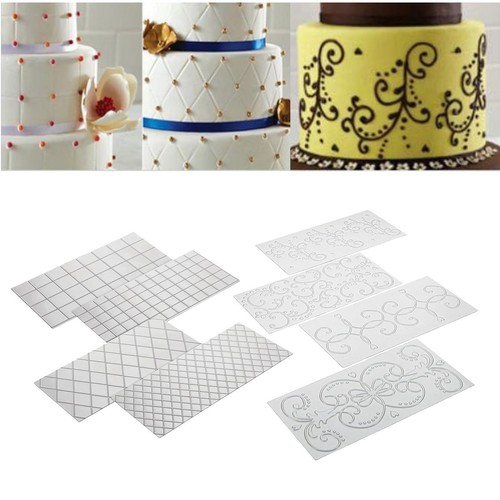 DIY Cake Fondant ImprESSion Mat Embossing Mold Decorating | eBay UK
