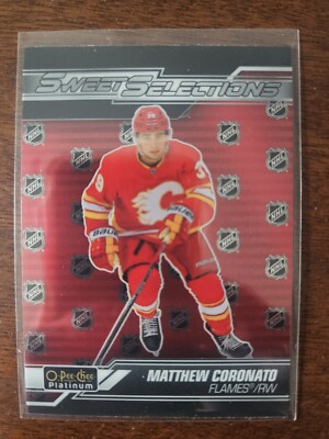 23/24 OPC Platinum Calgary Flames Matthew Coronato Sweet Selections RC ...