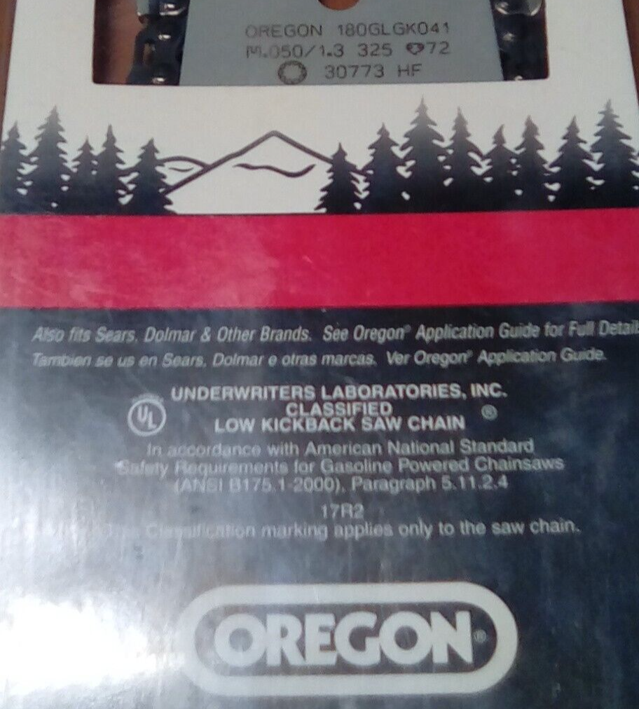 Oregon Pro-Lite 18" Bar 180GLGK041 & Chain 33SL-72 Combo 105715 72 .325 ...