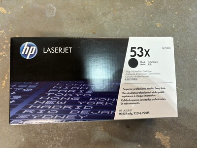 HP 53X Q7553X High Yield Original OEM GENUINE LaserJet Toner Cartr ...
