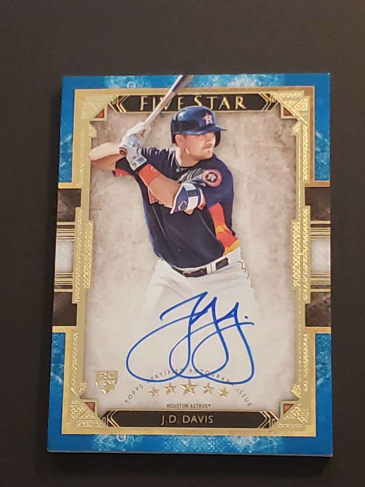 2018 Topps Five Star JD J.D. DAVIS Auto /25 New York Mets RC Rookie ...