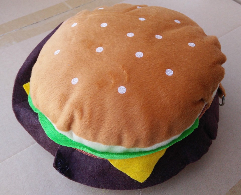 Burger CD DVD Storage Wallet Folder Hamburger Cheeseburger Plushie ...