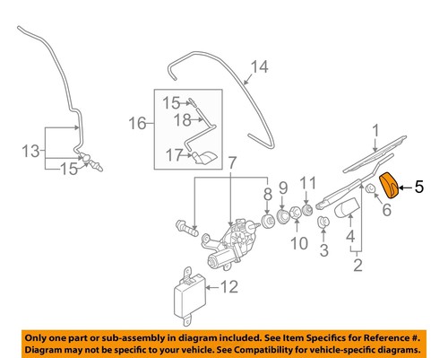 KIA OEM 03-09 Sorento Wiper Washer-Liftgate Tailgate Hatch-Catch ...