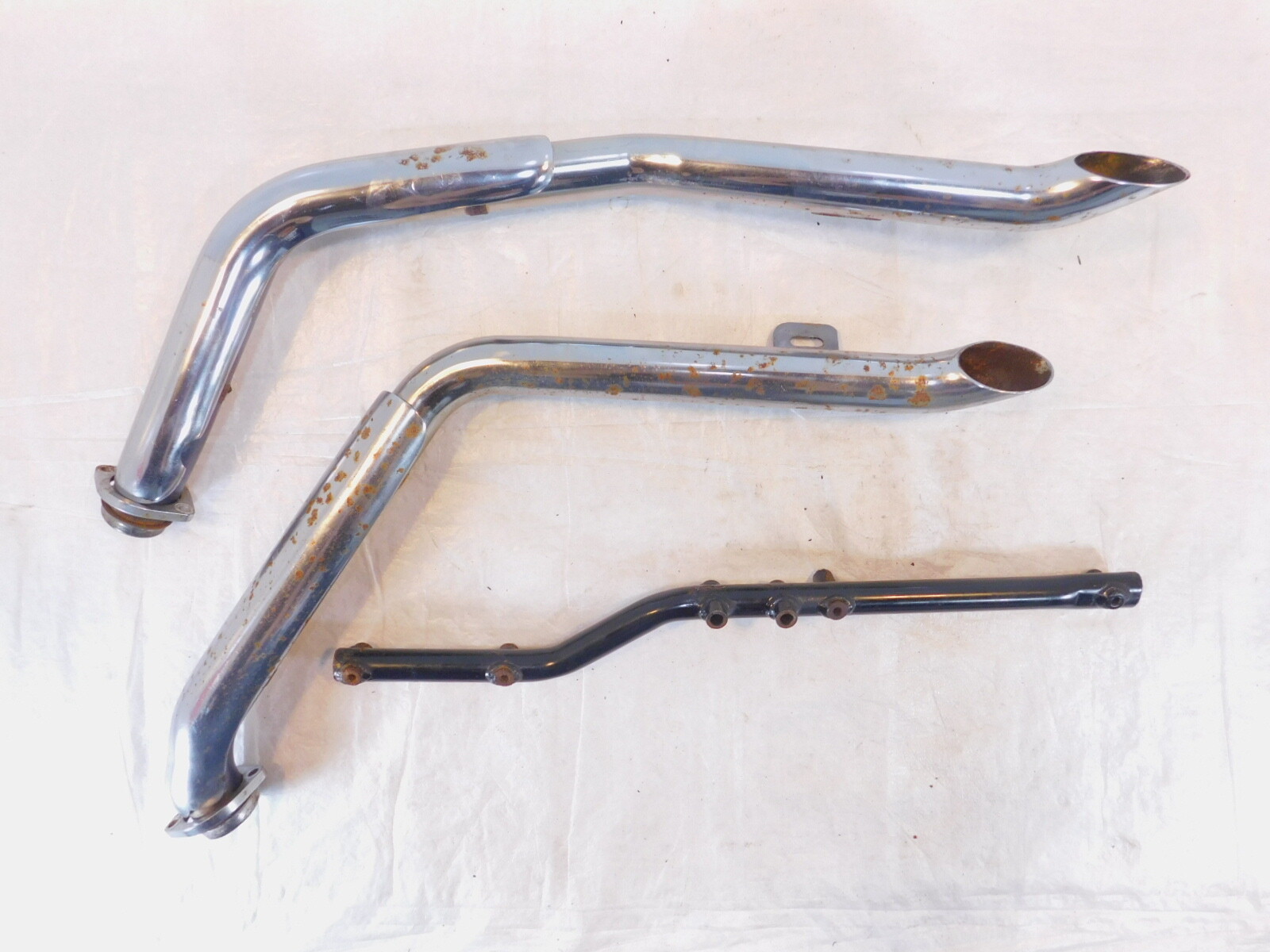 01 2001 Indian Gilroy Scout Chrome Front & Rear Exhaust Header Pipe ...
