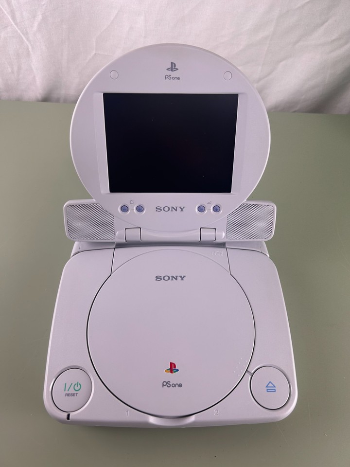 Sony Playstation PS1 PS One & LCD Screen Combo SCPH-130 Monitor Tested ...