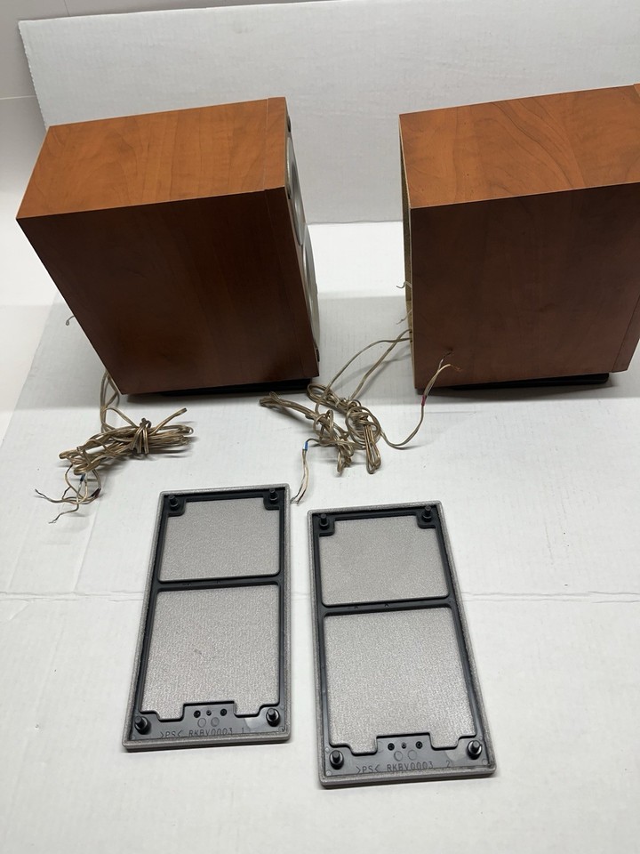 Panasonic SB-PM19 Speakers Bi-Amped Simulated Wood Bookshelf Speakers ...