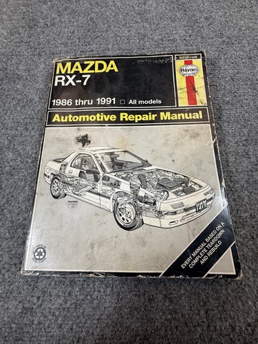 Vintage Mazda RX-7 1986-1991 Haynes Automotive Repair Manual Softcover Book | eBay