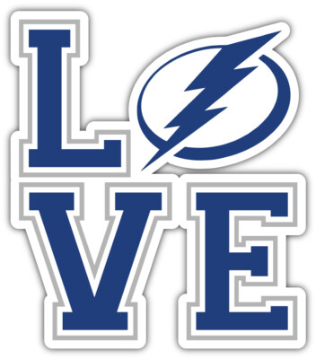Tampa Bay Lightning Love NHL Sport Car Bumper Sticker Decal "SIZES'' | eBay