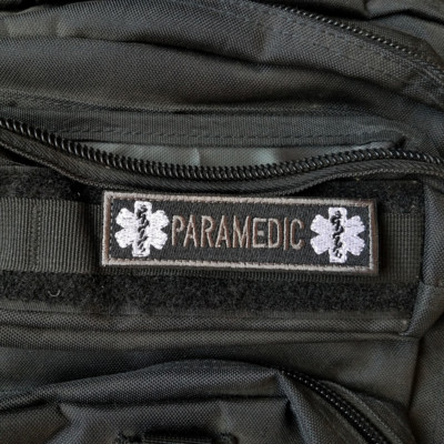 EMT Medic Paramedic Tab EMS Tactical MilitaryHook&Loop Patch Badge Acu ...