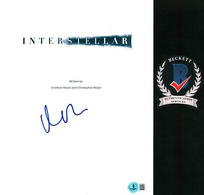 MATT DAMON SIGNED INTERSTELLAR FULL MOVIE SCRIPT AUTOGRAPH BECKETT BAS COA | eBay