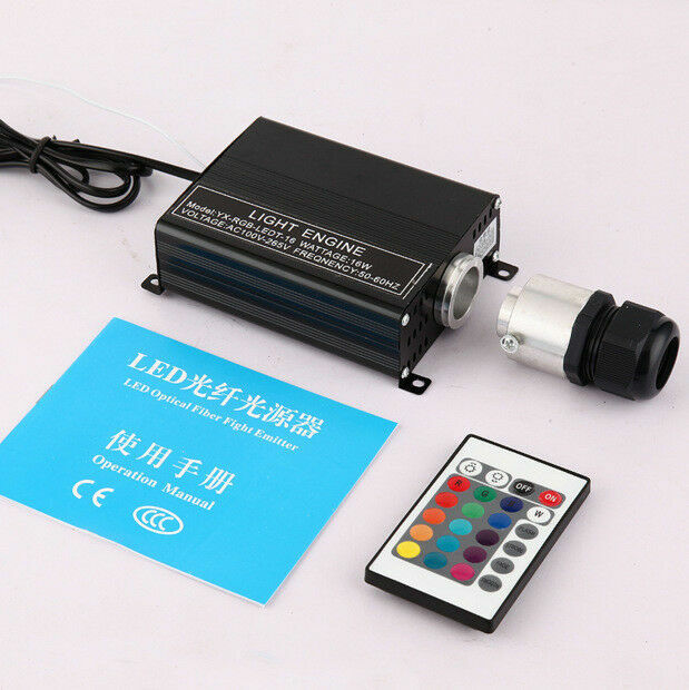 Car Use DC12V 6W RGBW Engine LED Fiber Optic Star Ceiling Kit Light ...