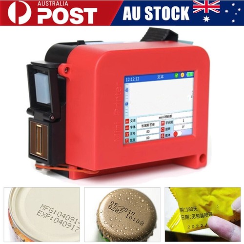 2.5" Portable Coding Machine Mini Paper Surface QR Code Handheld Inkjet ...