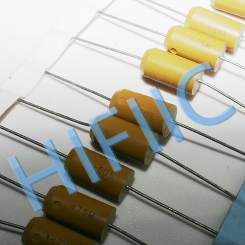 4PCS KEMET 4.7UF 60V 475M axial Silver film tantalum capacitor | eBay