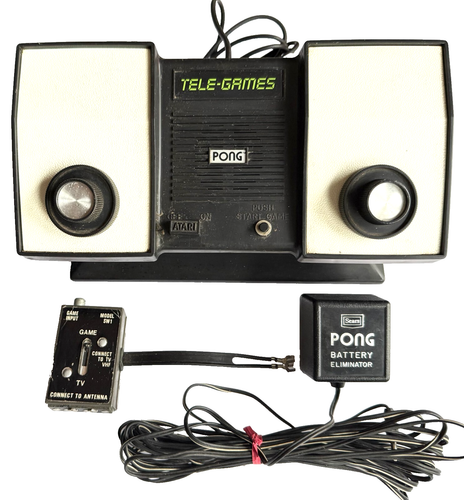 ORIGINAL VINTAGE 1975 ATARI TELE-GAMES FIRST PONG CONSOLE MADE FOR ...