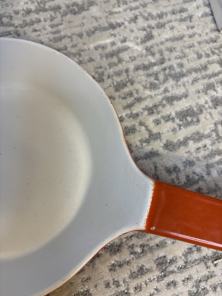 COPCO Denmark Vtg Michael Lax Design Cast Iron Enamel 7.5” Skillet ...