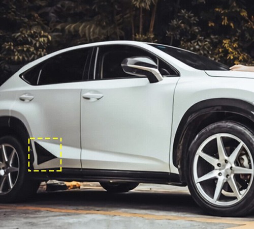 Carbon Fiber Rear Door Side Fender Splitter Fin For Lexus NX 200t 300h ...