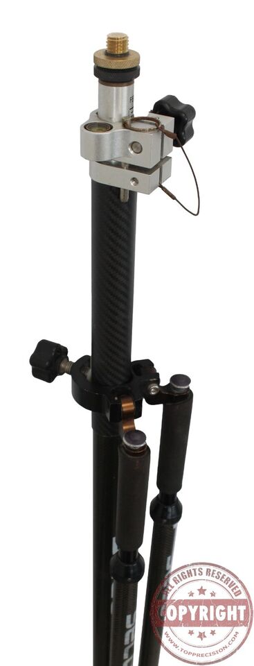 SECO 8.5' CARBON FIBER PRISM POLE & BIPOD, SURVEYING,TOPCON,TRIMBLE ...
