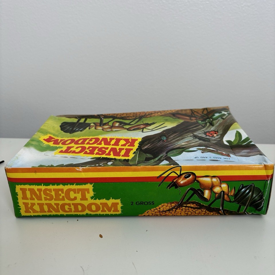 Vintage Insect Kingdom Rubber Toy Hong Kong Bugs Full Store Display Box ...