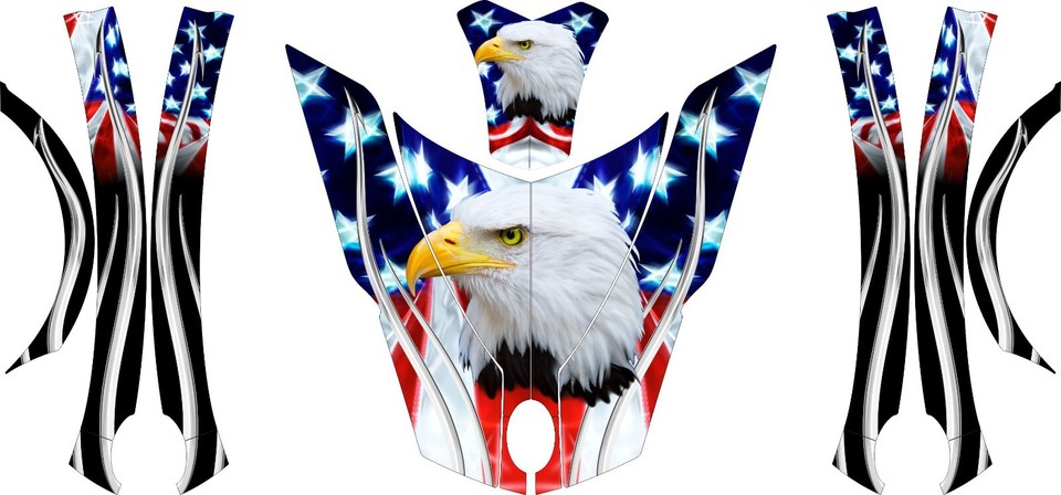 CanAm Spyder RT RT-S RT LTD decal kit "Patriot USA" 2010-19 Hood ...