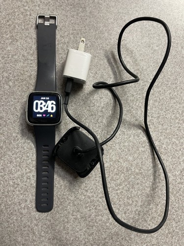 Fitbit FB415 5G Versa Smart Watch - Charcoal | eBay