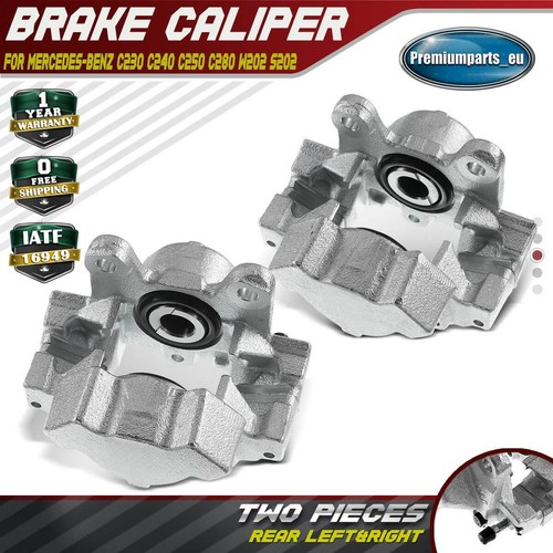 2x Brake Calipers Rear Side for Mercedes-Benz C200 C230 C240 C250 C280 ...