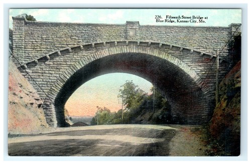 15th Street Bridge Blue Ridge Kansas City MO Missouri Postcard View | eBay