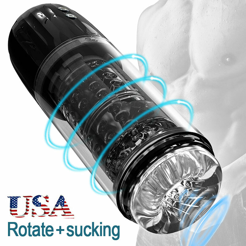 Masturbater Automatic Handsfree Telescopic Rotating Male Cup Stroker