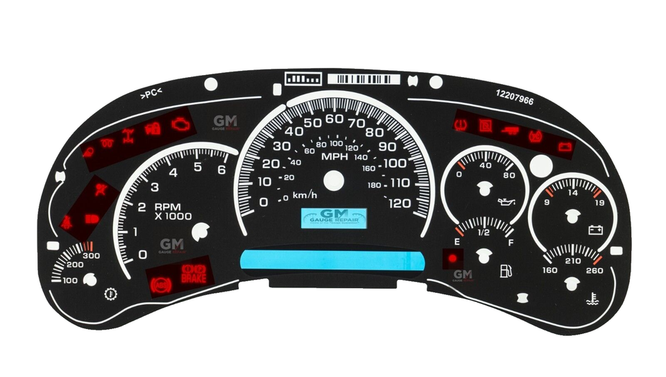 MIL Lights Warning Lights DIY Red LED Kit for GM Gauge Clusters 03 04 ...