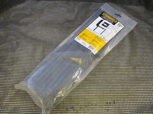 50 pk PANDUIT 15" STRONGHOLD BLACK CABLE TIE W/ MOUNTING HOLE SC15-120 ...